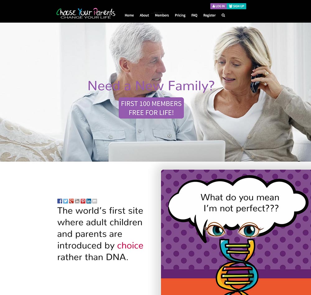 Choose Your Parents Website | Ashland Websites